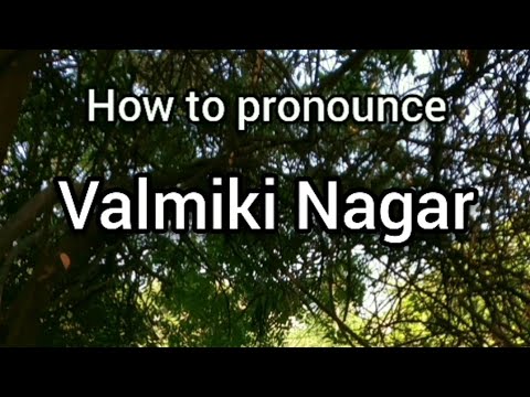 How to Pronounce Valmiki Nagar