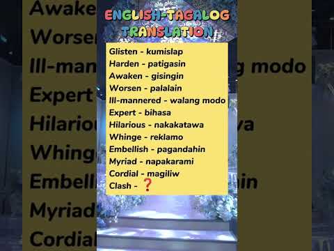 English to Tagalog Translation p92 #translation #vocabulary #learnenglish #fypシ゚viral