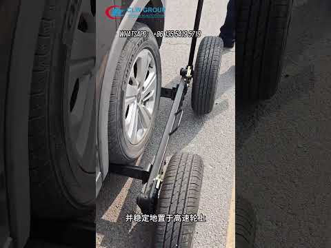 How to Use a Pickup Wrecker Towing a Breakdown Car for Underground Garage ?#emergencytowing