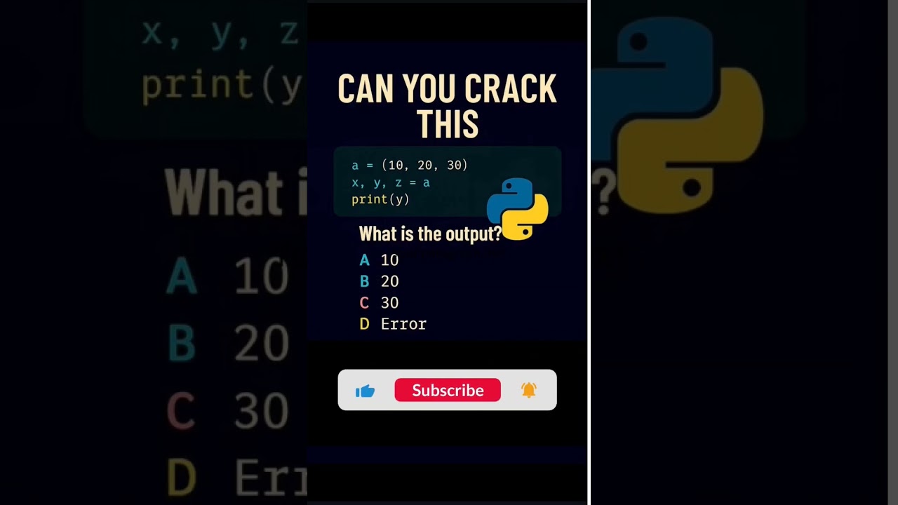 Comment your Answer |pythonquizPython programming |source code #quiz #python
