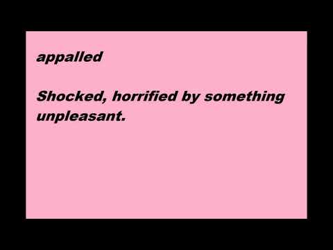 appalled meaning