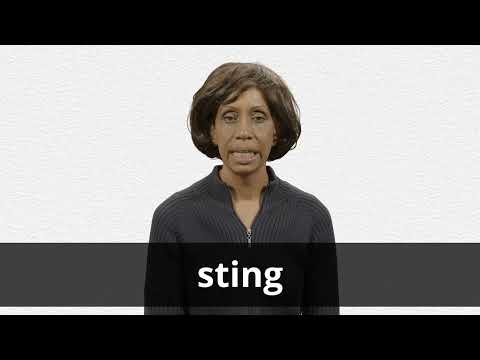 STING definición y significado | Diccionario Inglés Collins