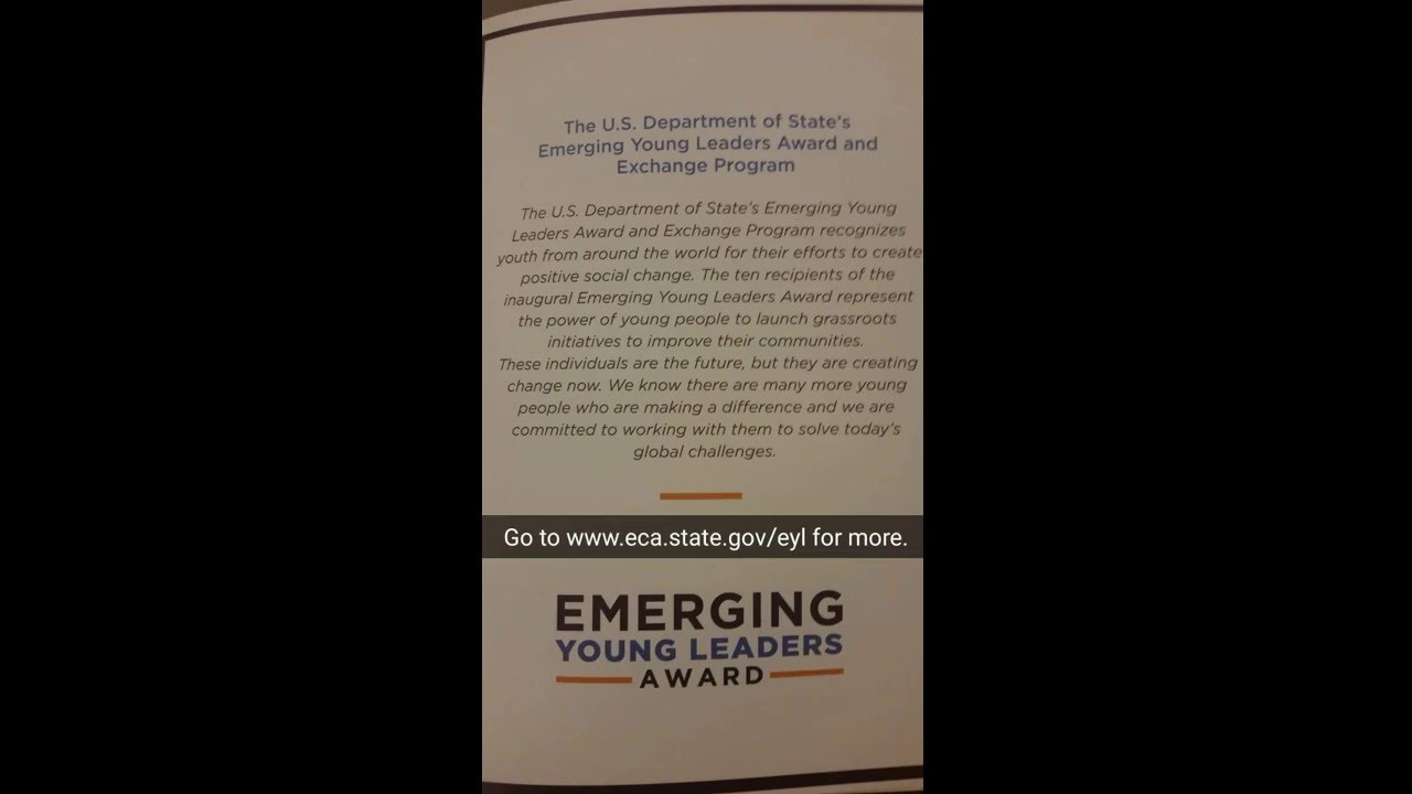Behind-the-Scenes at the Department's Inaugural Emerging Young Leader Award Ceremony on Snapchat