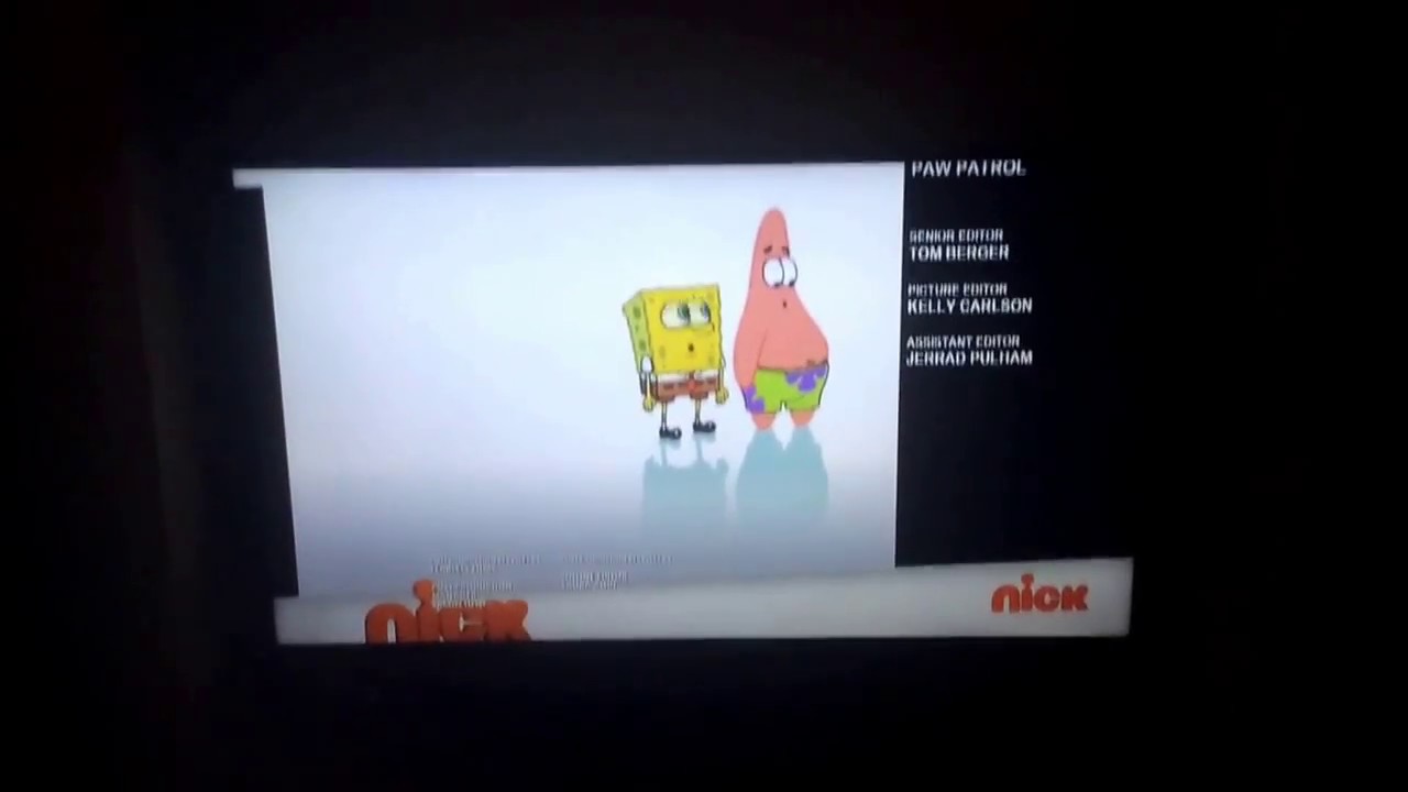 Nickelodeon Split Screen credits error 8/21/17