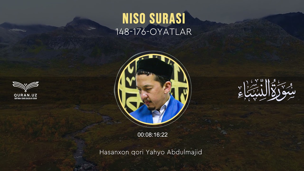 04 NISO SURASI 148 176 OYATLAR HASANXON QORI YAHYO ABDULMAJID