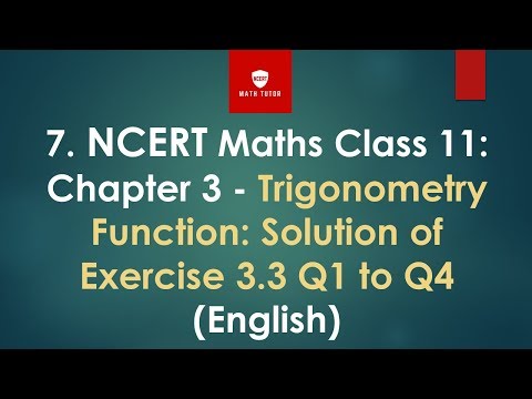 NCERT Solutions for Class 11 Maths - Trigonometric Functions (Ex. 3.3) - 1