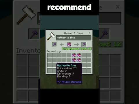Best Enchantments for ur Netherite Axe..!!ππ