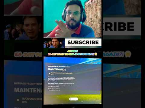 EA FC 25 SERVER MAINTENANCE REACTION ๐ง๐ญ | Ultimate Rage! #Shorts