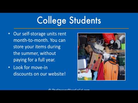 Fountain Valley Self-Storage Features, The Storage Place