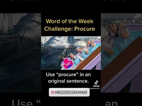 Short Word of the Week 30: Procure
