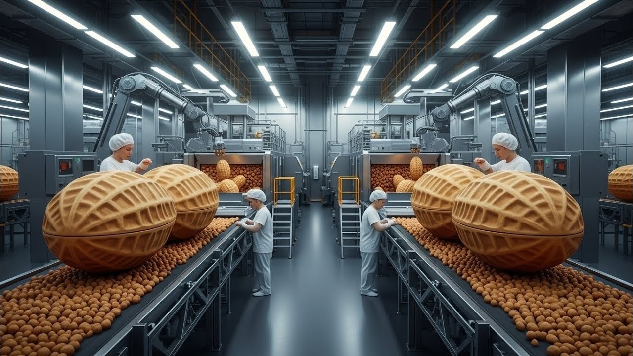 Inside a Peanut Processing Factory: From Raw Groundnuts to Perfectly Roasted & Salted Snacks 