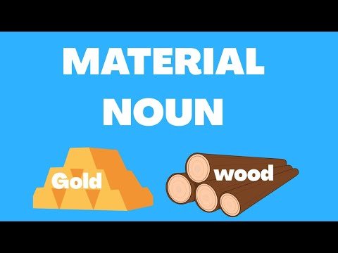 Material Noun In English Grammar | What is a material noun | Material noun examples and exercise