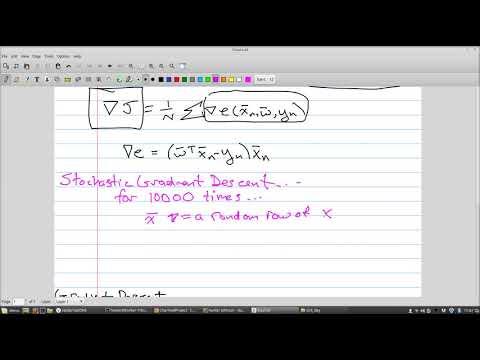 Stochastic gradient descent