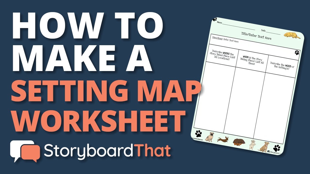 How to make a Setting Map Worksheet in the Storyboard Creator