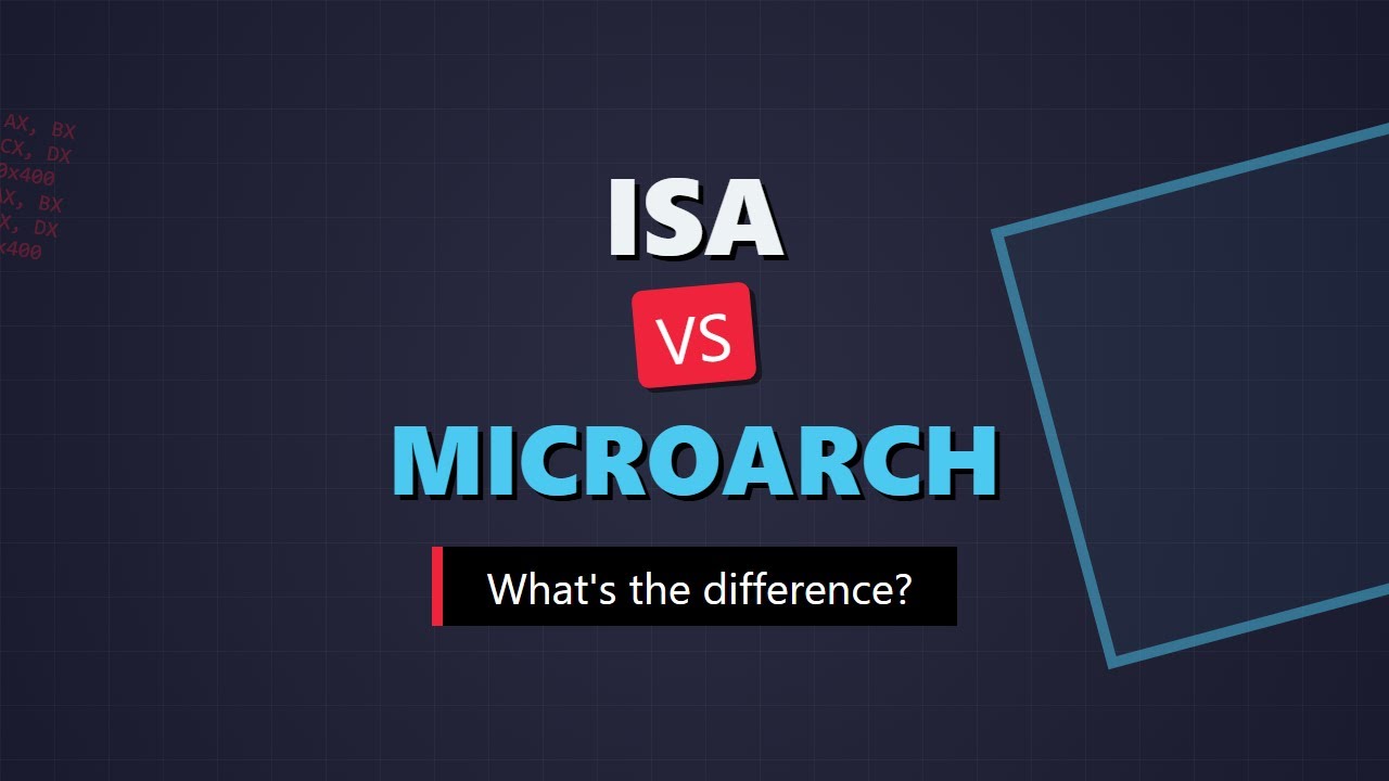 Microarchitecture vs ISA: What's the Difference? 💻 CPU Basics