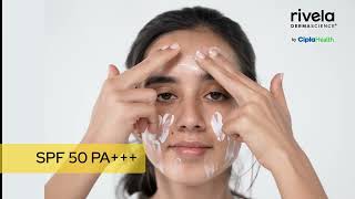 Rivela Dermascience SPF 50, PA+++ Mineral Sunscreen Lotion By Cipla | With Tinosorb® M