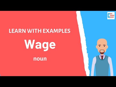 Wage | Meaning with examples | Learn English | My Word Book