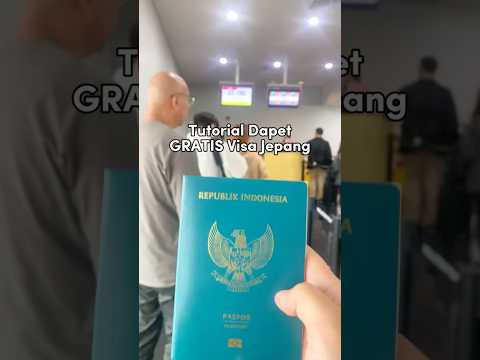 Cara mengajukan visa waiver Jepang GRATIS dengan E-passport #travel #Visajepang #japantrip