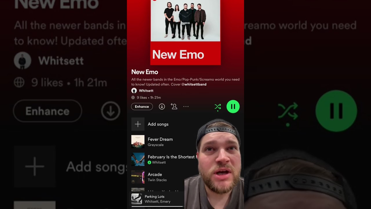 Emo playlist, go follow them on Spotify! Links in the comments!