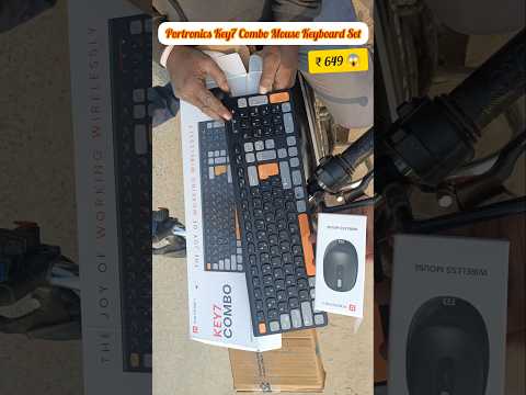 Portronics Key7 Mouse Keyboard Combo Set Wireless 🤩🤑 #shorts #keyboard #new