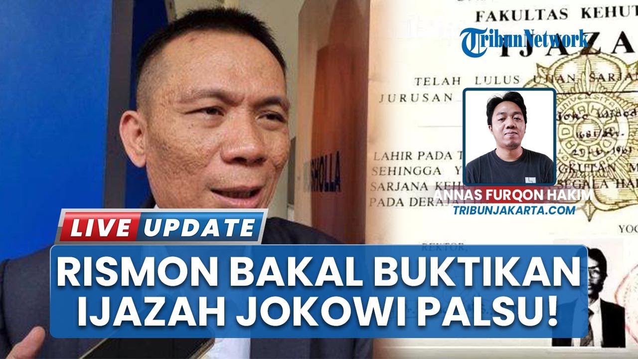 Bakal Buktikan Ijazah & Skripsi Jokowi Benar Palsu, Rismon Sianipar ...