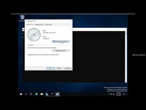 Changing TimeZone in Windows via Command Line windows server 2019 change time