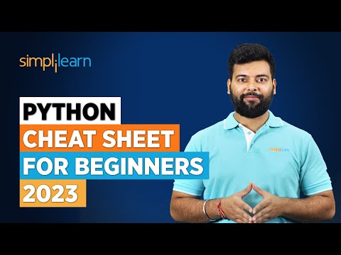 Python Cheat Sheet For Beginners 2023 | Basics Of Python | Python Tutorial For Beginners|Simplilearn