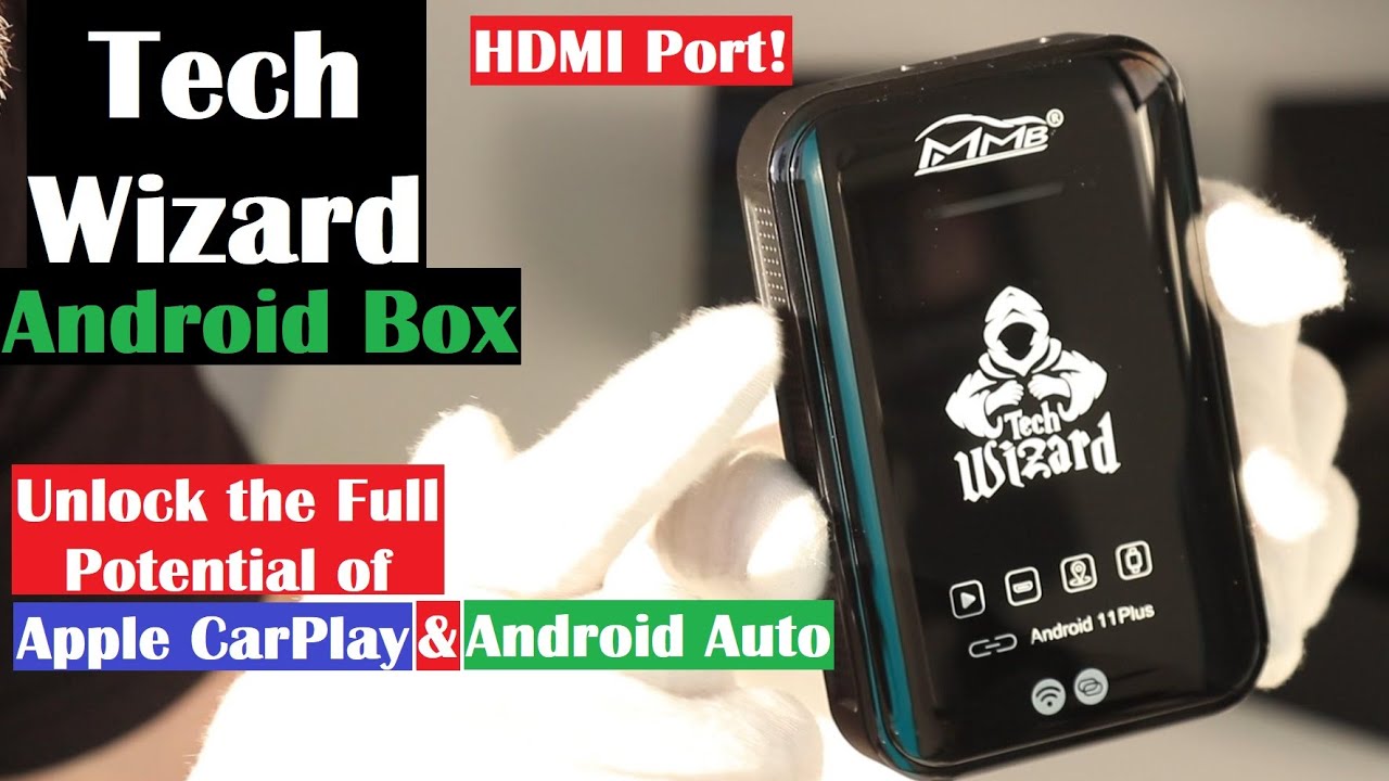 Tech Wizard MMB Android AI Box - HDMI - USB - Wireless Android Auto + Apple CarPlay