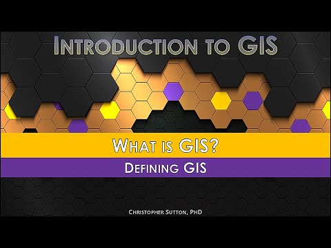 What is GIS: Defining GIS