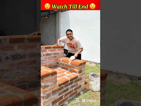 He Built a Sofa, Chairs & Bed Using Just Bricks # #Shorts#ViralVideo#DesiHack