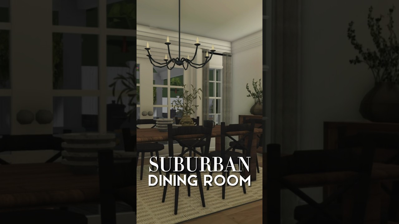 Suburban Dining Room in Bloxburg