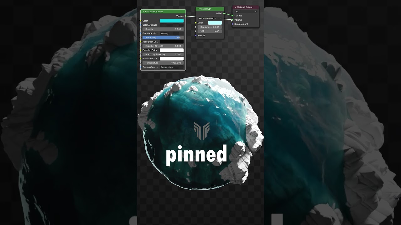 Instantly improve water with 1 node #blender #blender3d #3dart