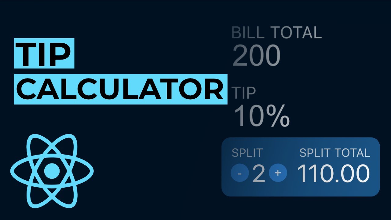 Tip Calculator App Tutorial with React.js