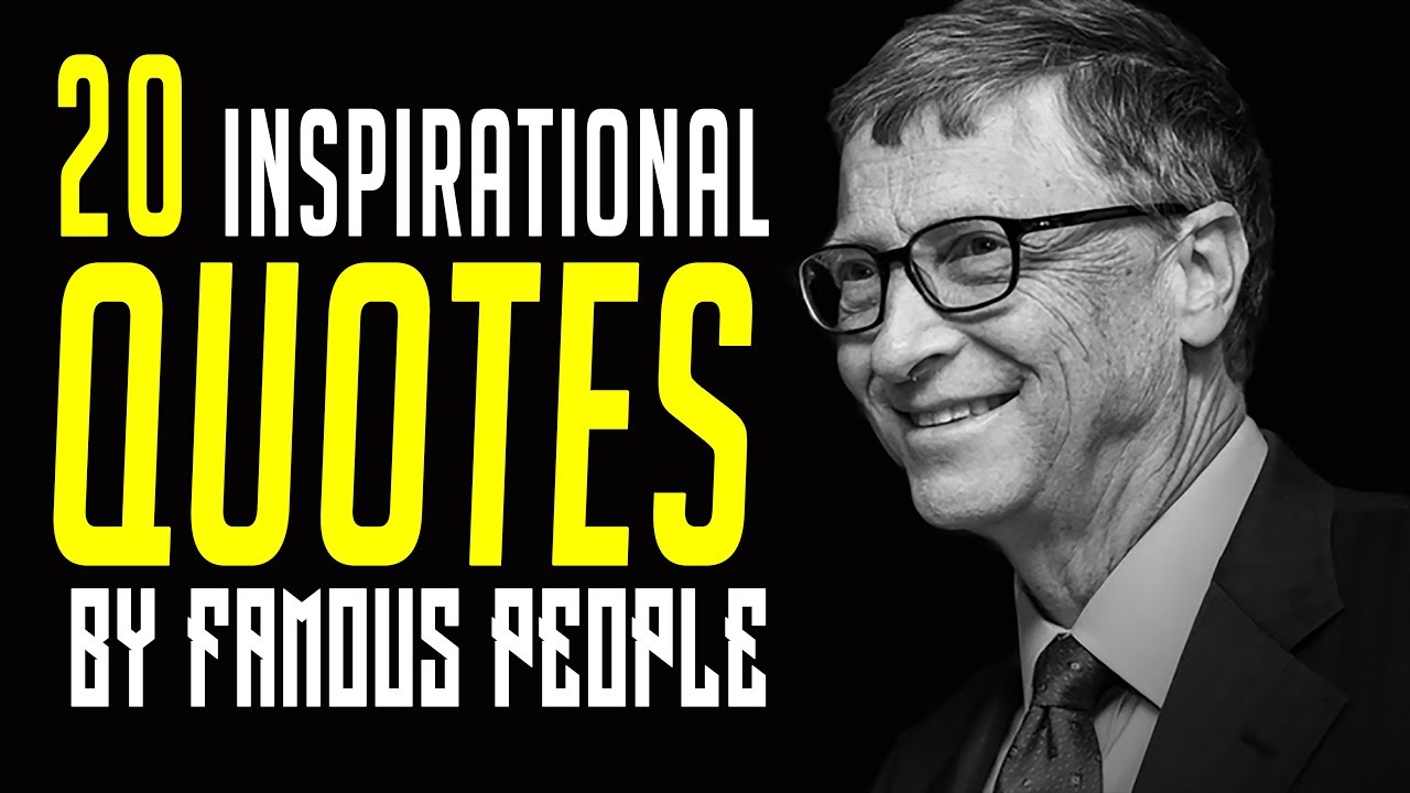 20 Famous QUOTES by Famous People!!!! | INSPIRATIONAL QUOTES | Must Watch