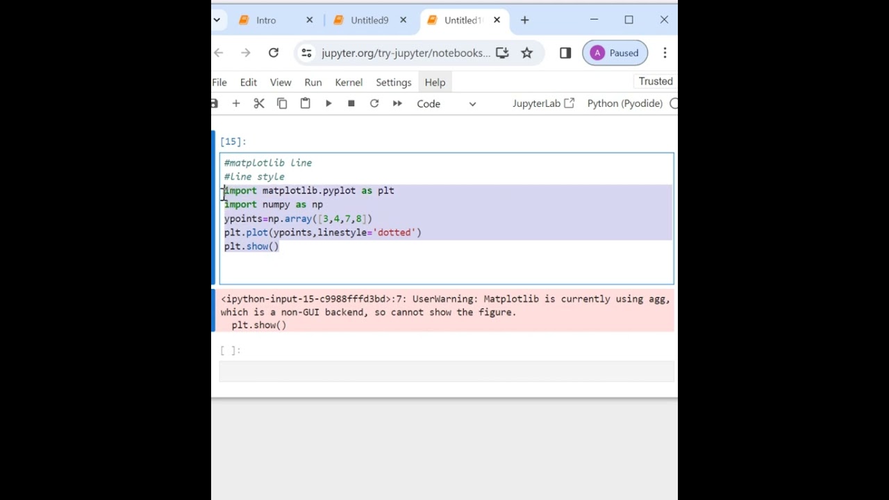 Matplotlib LineStyle Visualization#69
