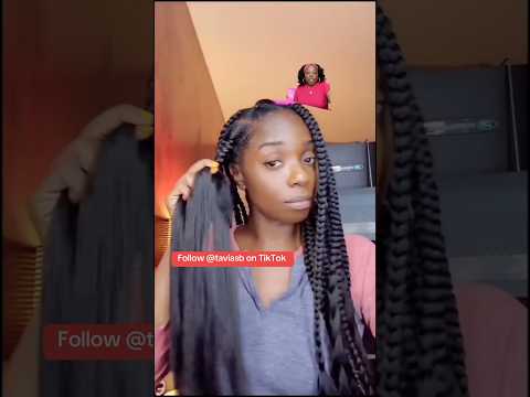 Easiest Way To Do Jumbo Box Braids #viralvideo #hairstyle #hair #haircare #shorts #trending