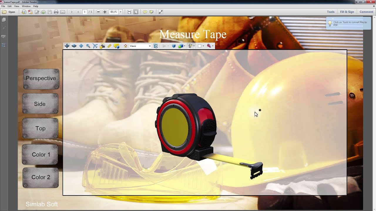 Tutorial for Interactive 3D PDF