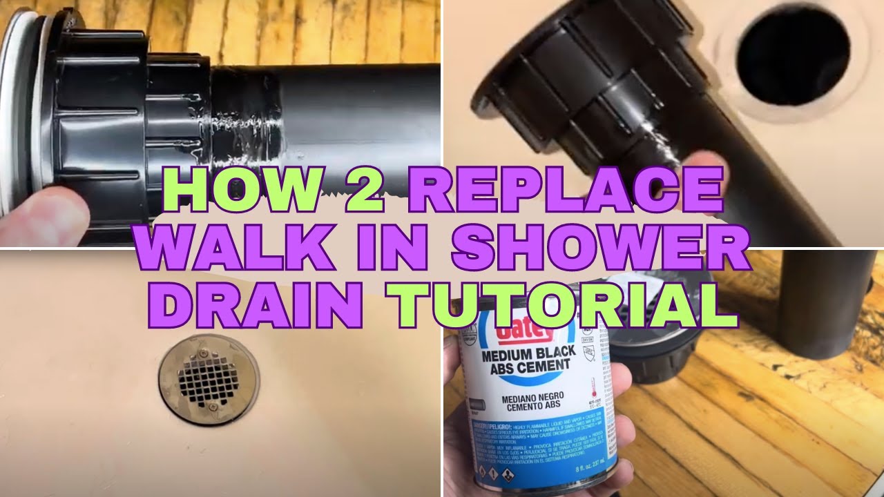 DIY Walk in Shower Drain Replacement Tutorial Demo | Save $600 Service Plumber's Fee | Cheapest Fix