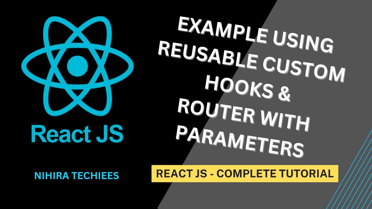 React JS Example using reusable custom hooks & routing with parameters