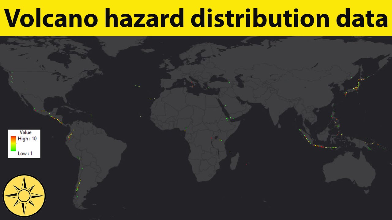 Get free global volcano hazard distribution data
