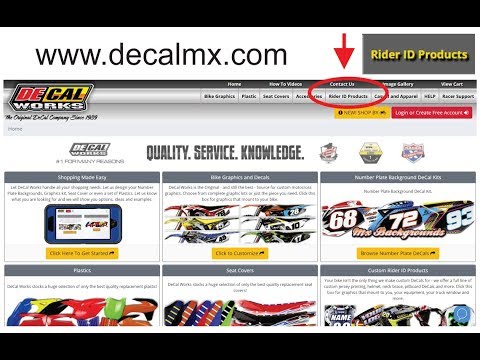 Rider ID decals, Universal Ovals, ATV and Go Kart stickers