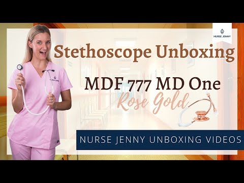 MDF 777 MD One Rose Gold Stethoscope Unboxing