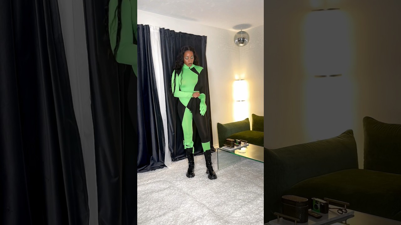 SHEGO COSTUME & MAKEUP #halloween #shego #costumeidea #kimpossible #disney