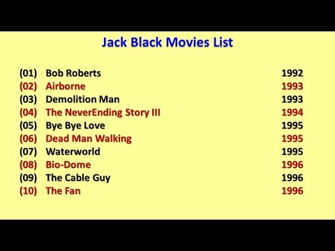 Jack Black Movies List