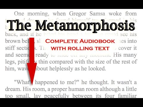 The Metamorphosis full audiobook with rolling text - by Franz Kafka