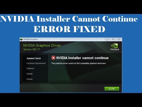 Fix NVIDIA Installer Cannot Continue Error