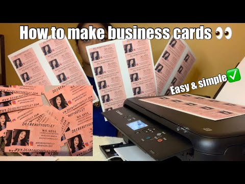 How to make business cards from home✅ (MUST WATCH)