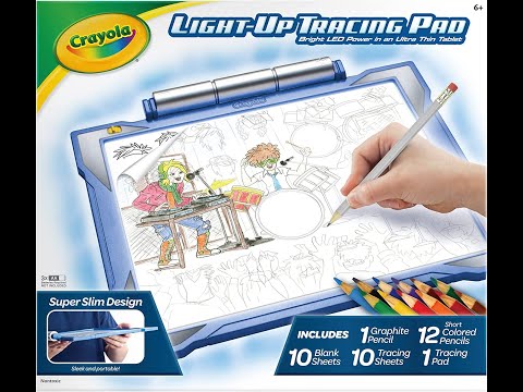 Amazon Shopping - Crayola Light Up Tracing Pad Blue, Drawing Projector for Kids
