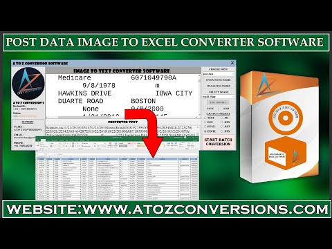 How to convert Post data images to excel | jpg to excel converter
