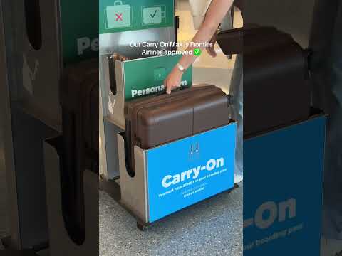 Is the July Carry On Max Frontier Airlines approved?